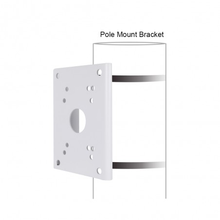 Pole mounting bracket